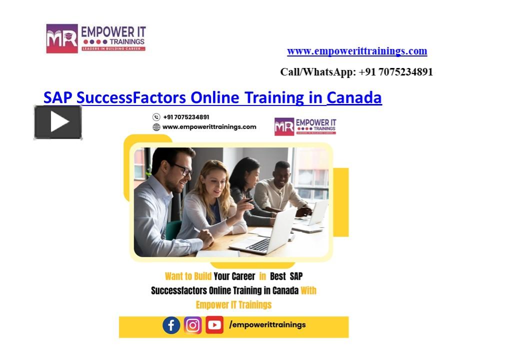 PPT – SAP SuccessFactors Online Training in Canada PowerPoint ...