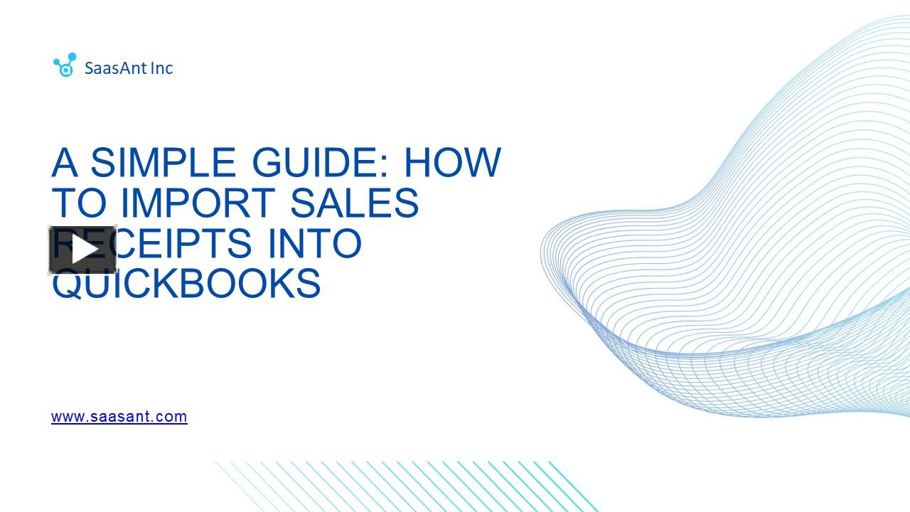 A Simple Guide: How to Import Sales Receipts into QuickBooks ...