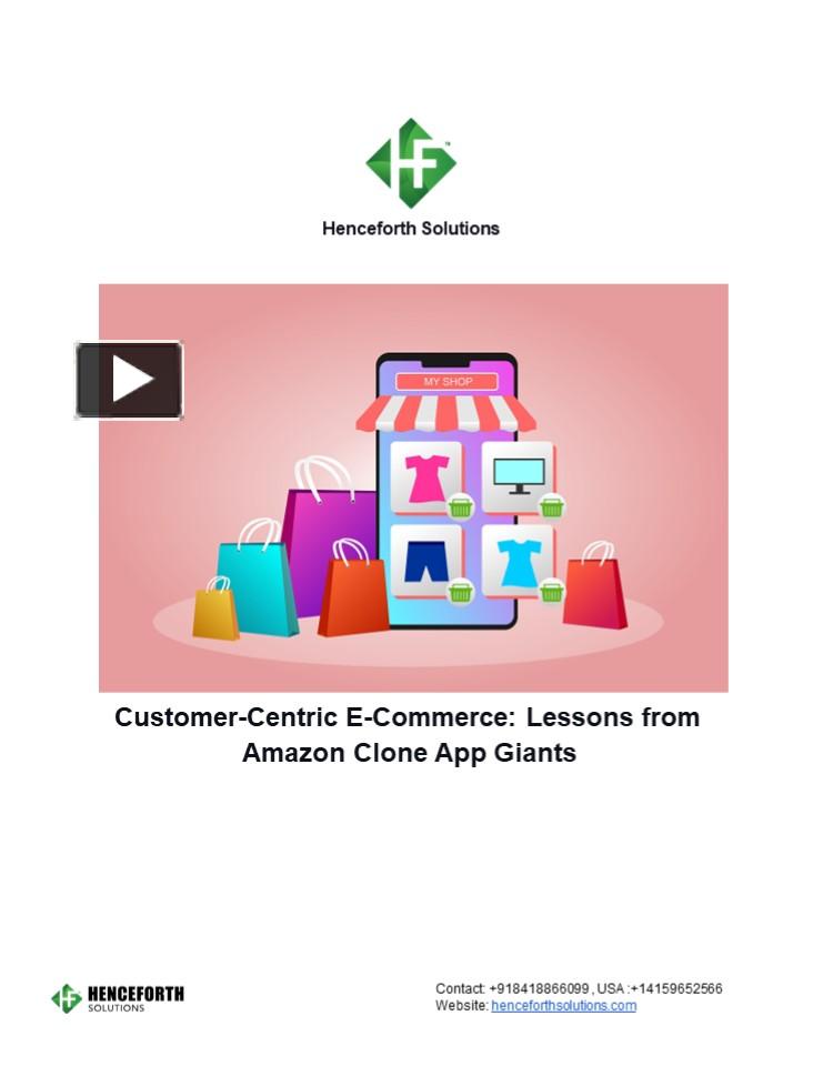 PPT – Henceforth Solutions: Amazon Clone App Development Company ...