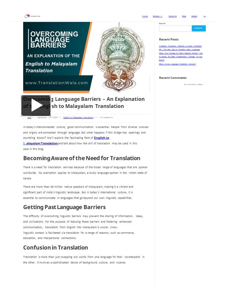 PPT – Overcoming Language Barriers – An Explanation of the English to ...