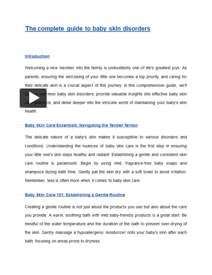 PPT – Diaper rash cream for newborn PowerPoint presentation | free to ...