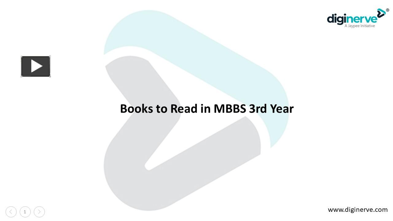 PPT – Books to Read in MBBS 3rd Year PowerPoint presentation | free to ...