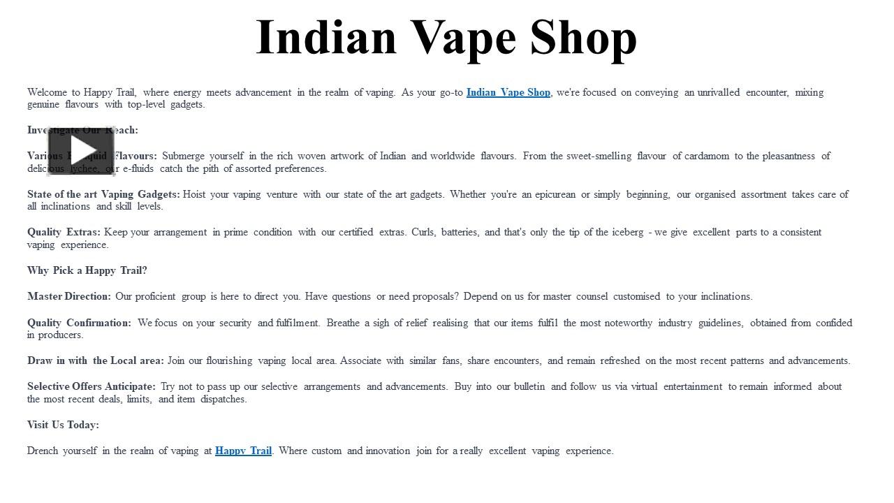 PPT – Indian Vape Shop PowerPoint presentation | free to download - id ...