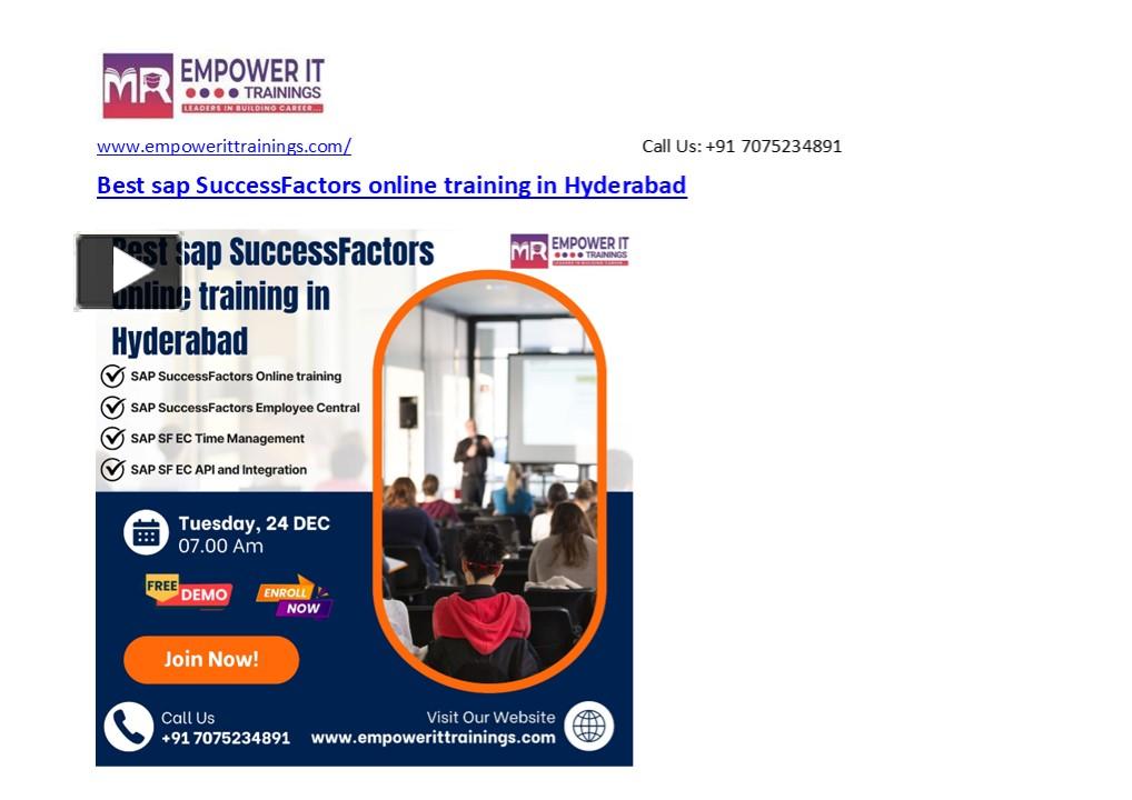 PPT – Best sap SuccessFactors online training in Hyderabad PowerPoint ...