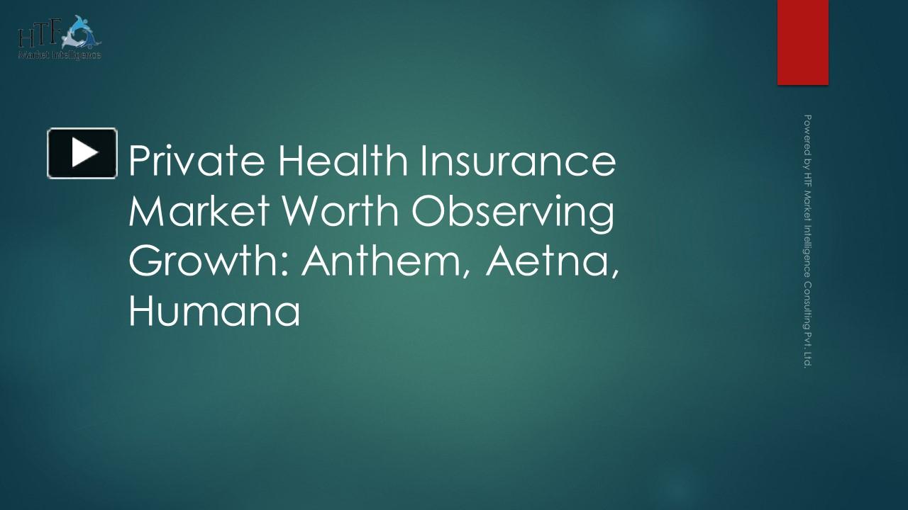 Private Health Insurance Market presentation | free to download