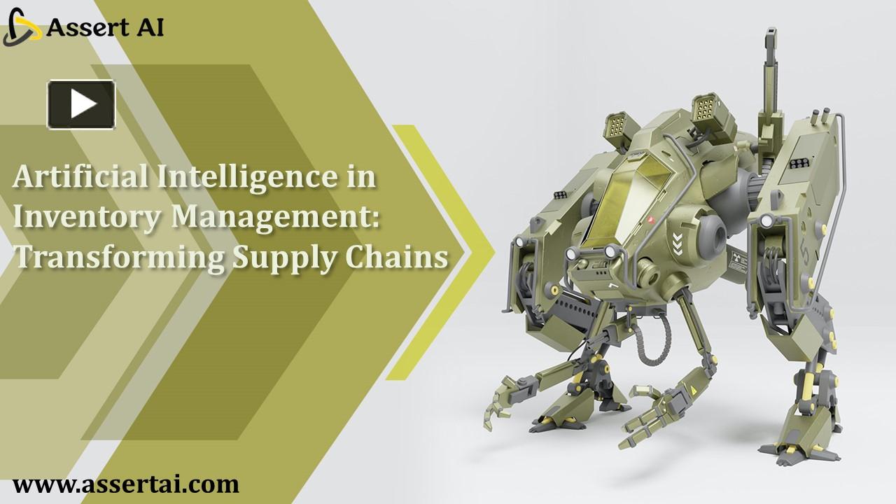 Artificial Intelligence in Inventory Management presentation | free to ...
