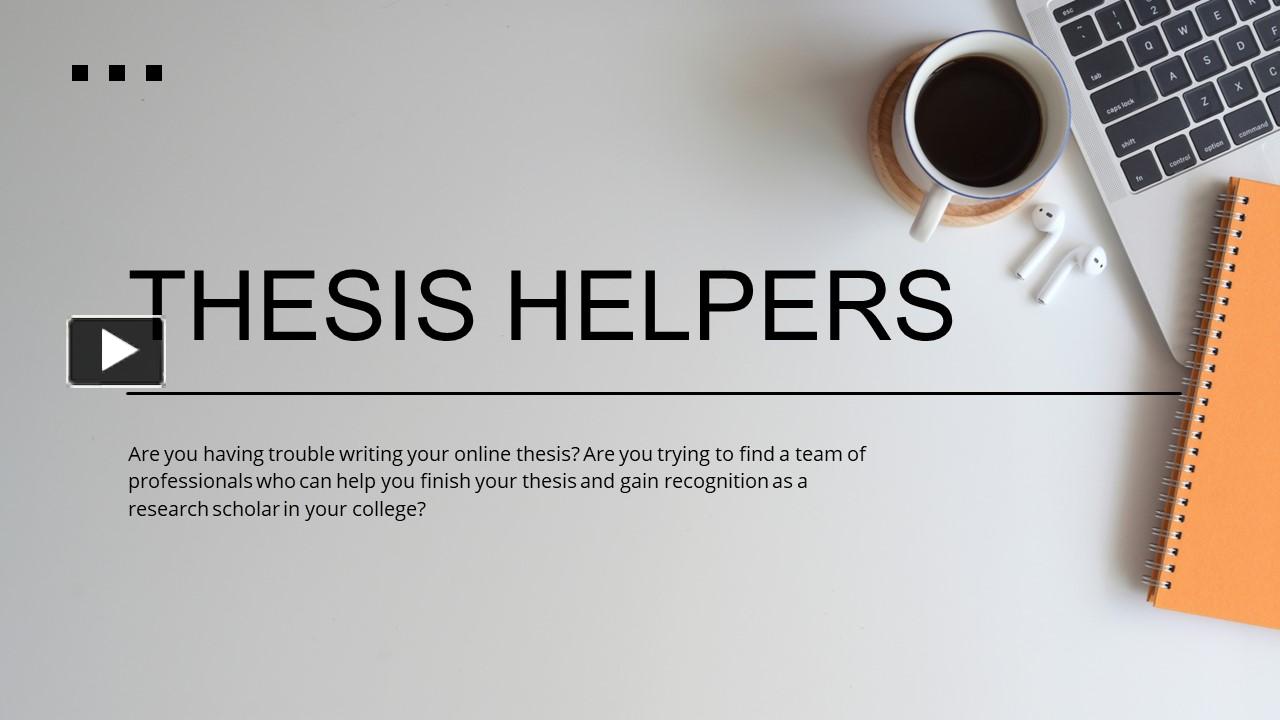 PPT – Professional Thesis Helpers in New York (1) PowerPoint ...