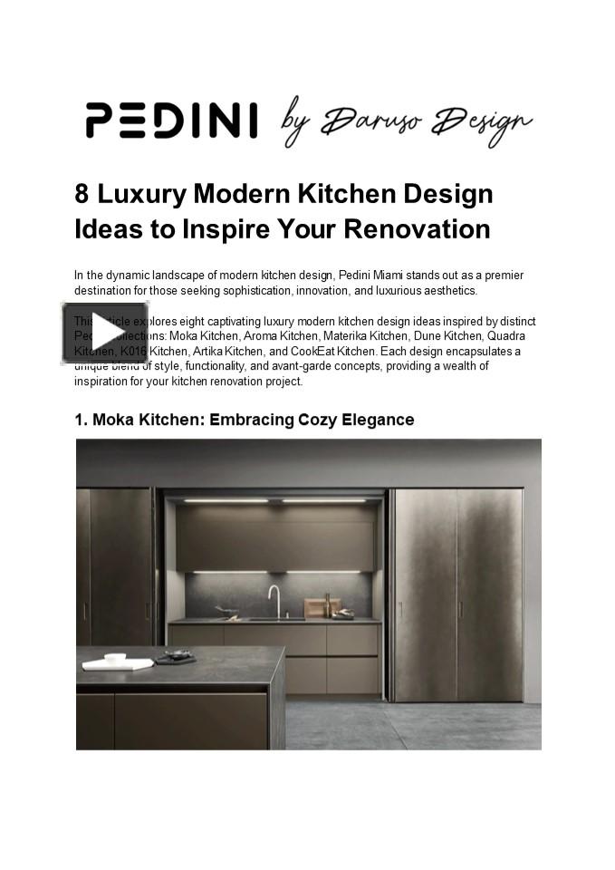 8 Luxury Modern Kitchen Design Ideas to Inspire Your Renovation ...