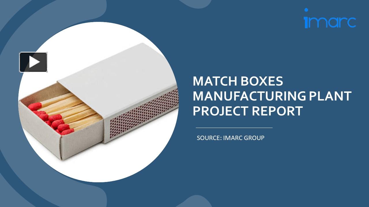 PPT – Setting Up a Successful Match Boxes Manufacturing Unit: DPR ...