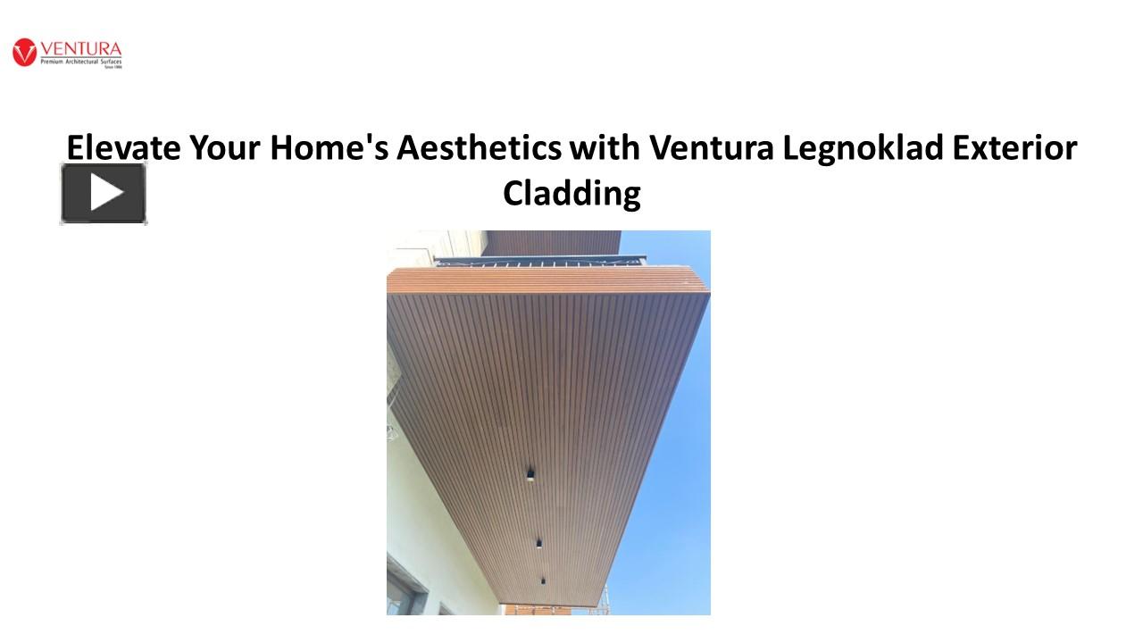 Exterior Cladding - Ventura International presentation | free to download