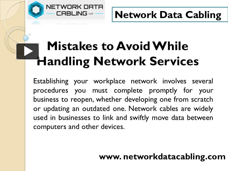 PPT – Fiber optic cabling services - Network Data Cabling PowerPoint ...