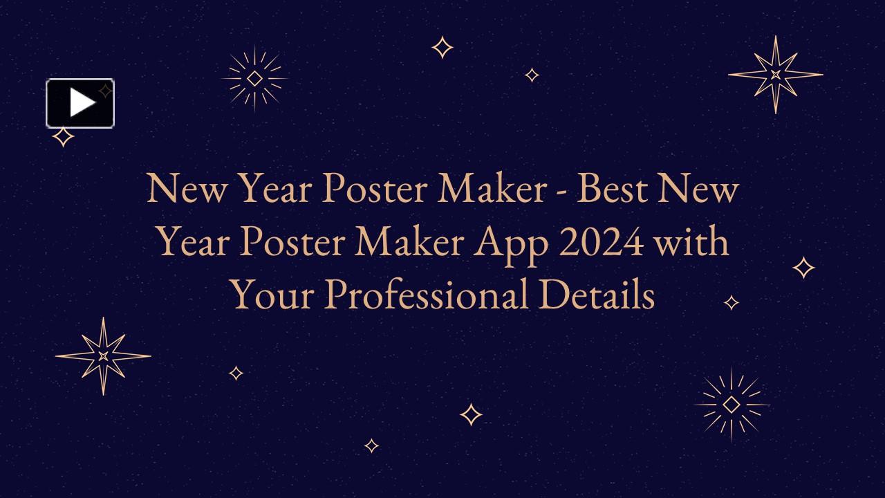 PPT – New Year Poster Maker - Best New Year Poster Maker App 2024 with ...