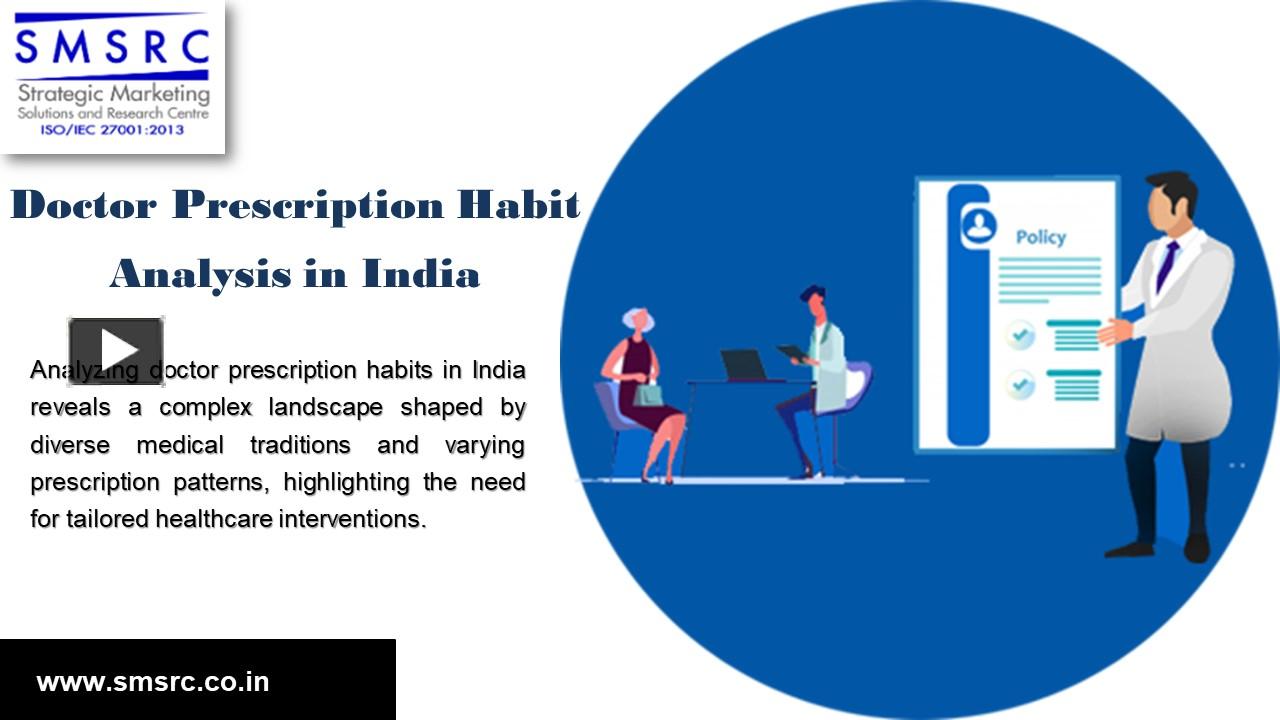 PPT – Doctor Prescription Habit Analysis in India PowerPoint ...