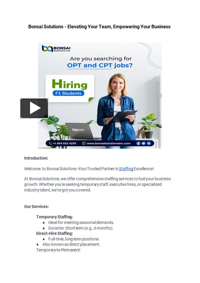 Recruiting agencies in Dallas presentation | free to download