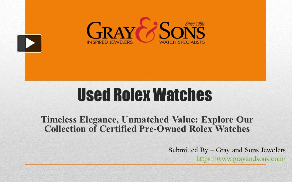 PPT – Used Rolex Watches (1) PowerPoint presentation | free to download ...
