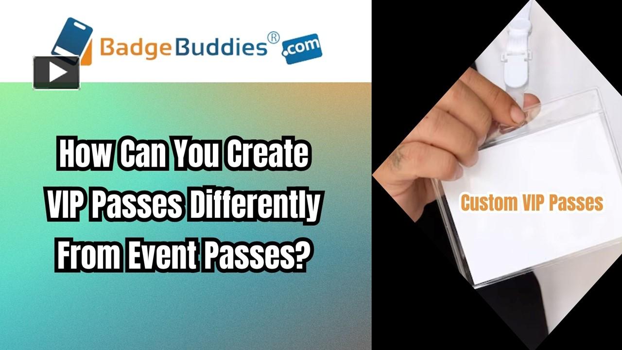 PPT – Tips To Make VIP Pass Card Different From Regular Pass Card ...