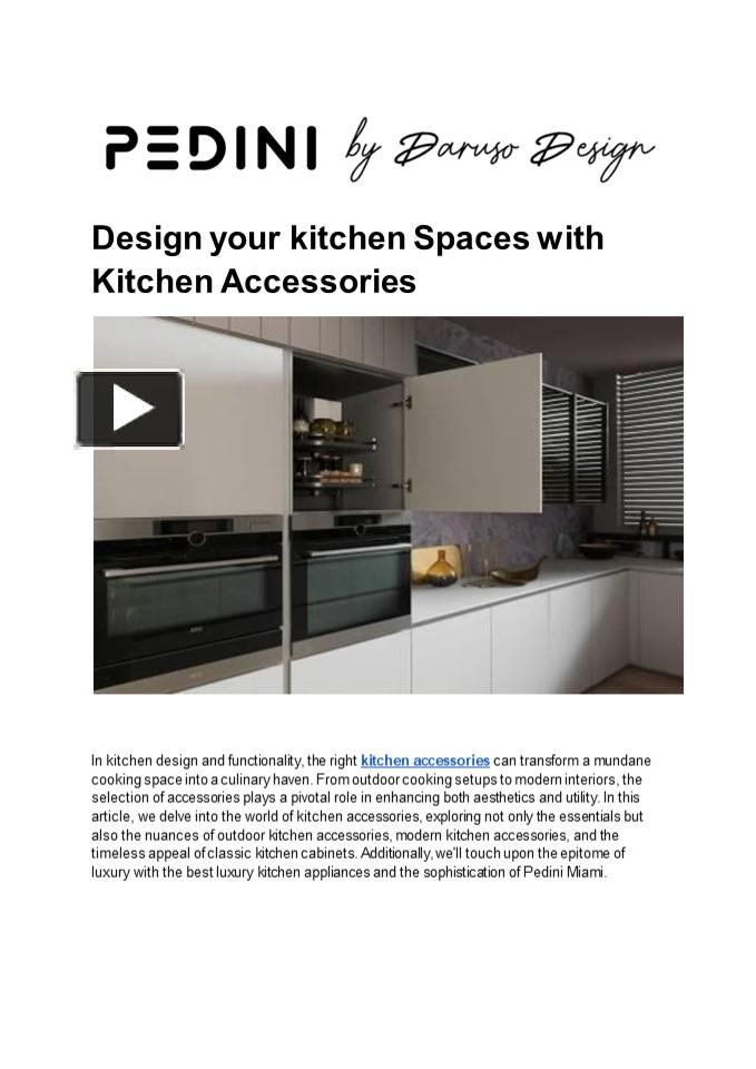PPT – Design your kitchen Spaces with Kitchen Accessories PowerPoint ...