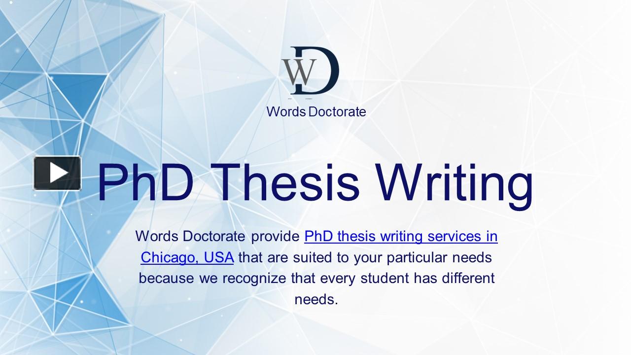 PPT – PhD Thesis Writing Service in Chicago, USA PowerPoint ...