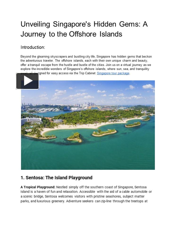 Unveiling Singapore’s Hidden Gems: A Journey to the Offshore Islands ...