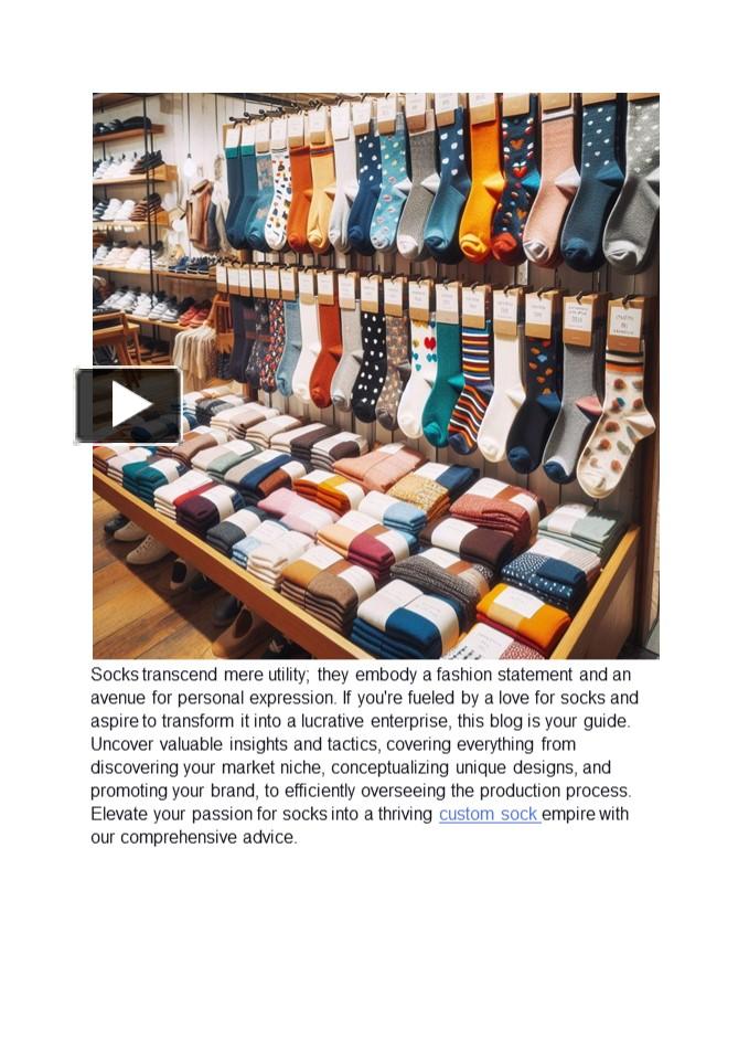 PPT – The Business of Bespoke Socks: Starting and Growing Your Custom ...