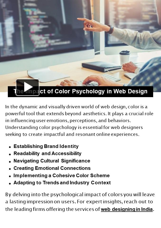PPT – The Impact of Color Psychology in Web Design PowerPoint ...