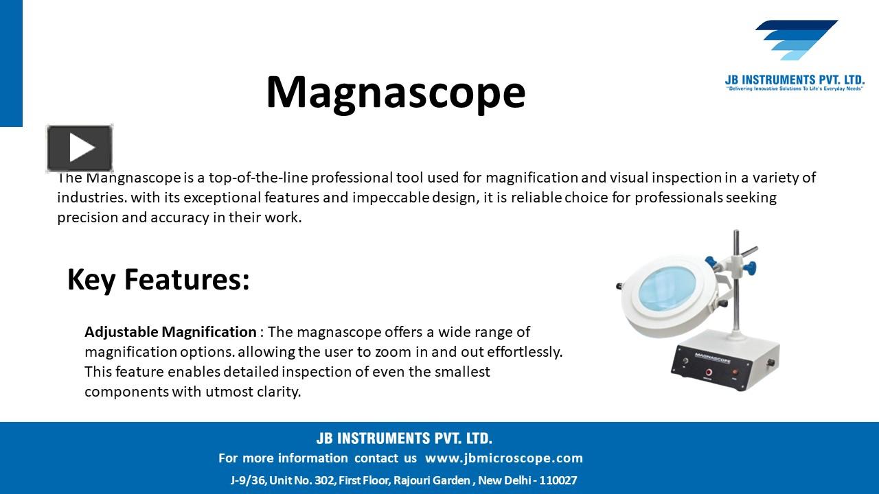 Magnascope presentation | free to download