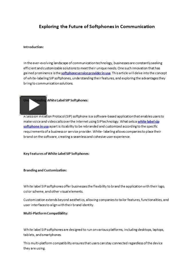 PPT – Exploring the Future of Softphones in Communication PowerPoint ...