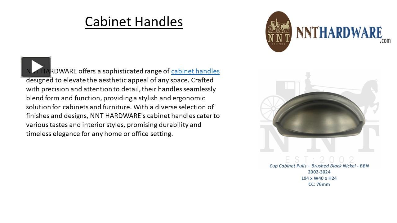 PPT – Cabinet Handles PowerPoint presentation | free to download - id ...