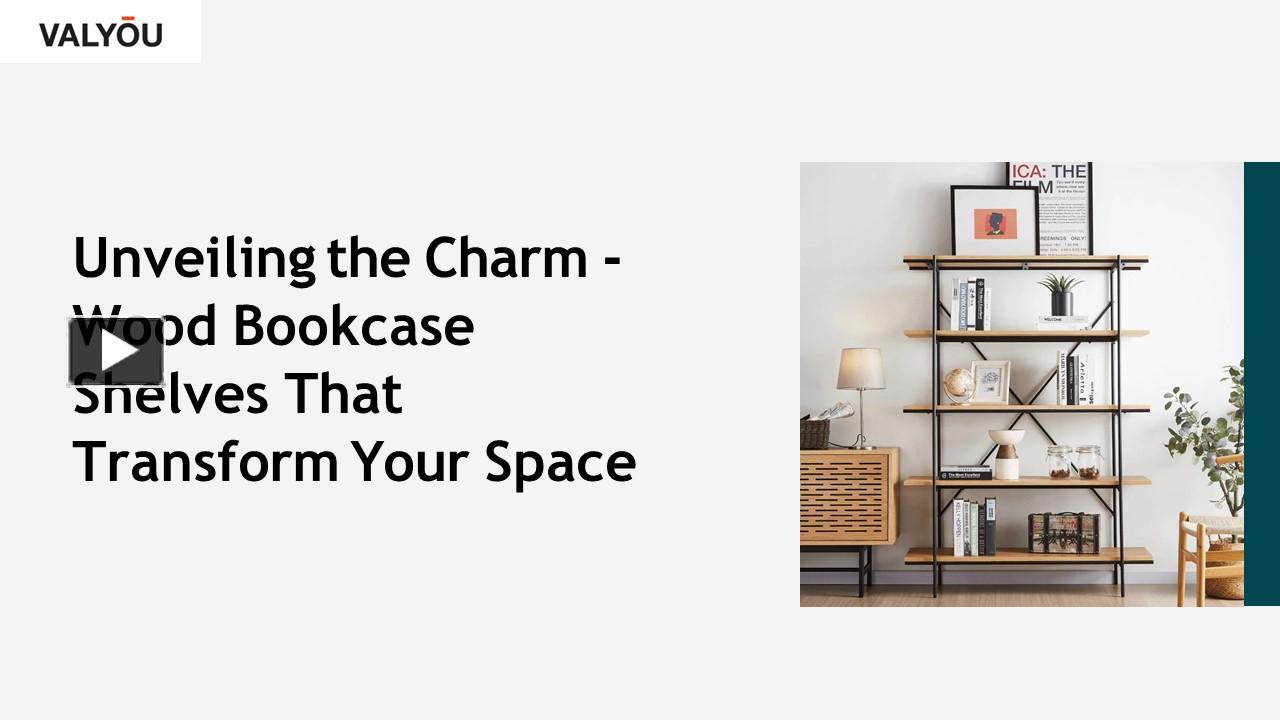 Wood Bookcase Shelves presentation | free to download
