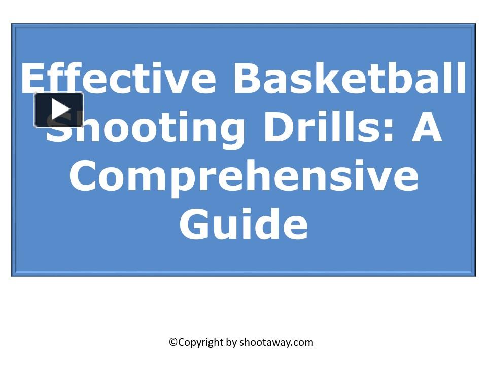 Effective Basketball Shooting Drills: A Comprehensive Guide ...