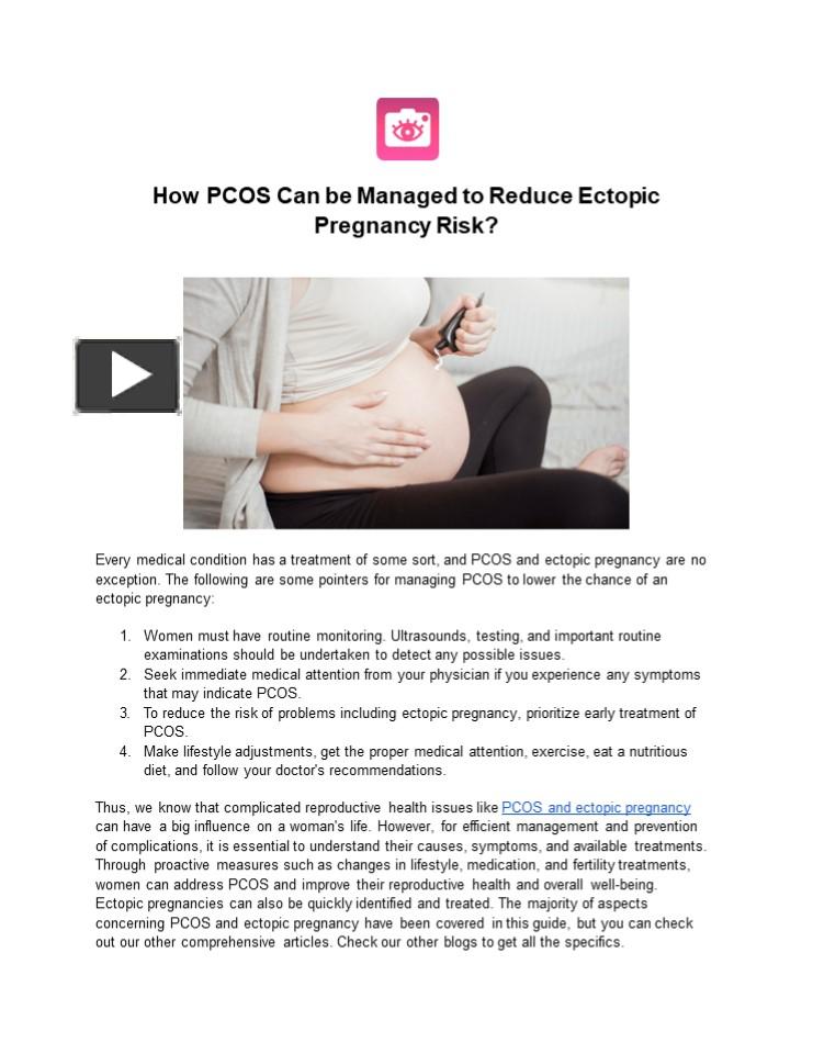 PPT – How PCOS Can be Managed to Reduce Ectopic Pregnancy Risk ...
