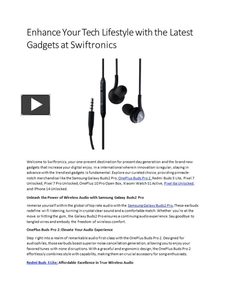 PPT – Enhance Your Tech Lifestyle with the Latest Gadgets at ...