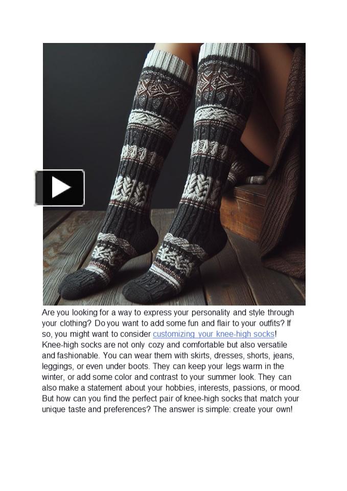 PPT – Stand Out with Unique Custom Knee-High Sock Designs PowerPoint ...