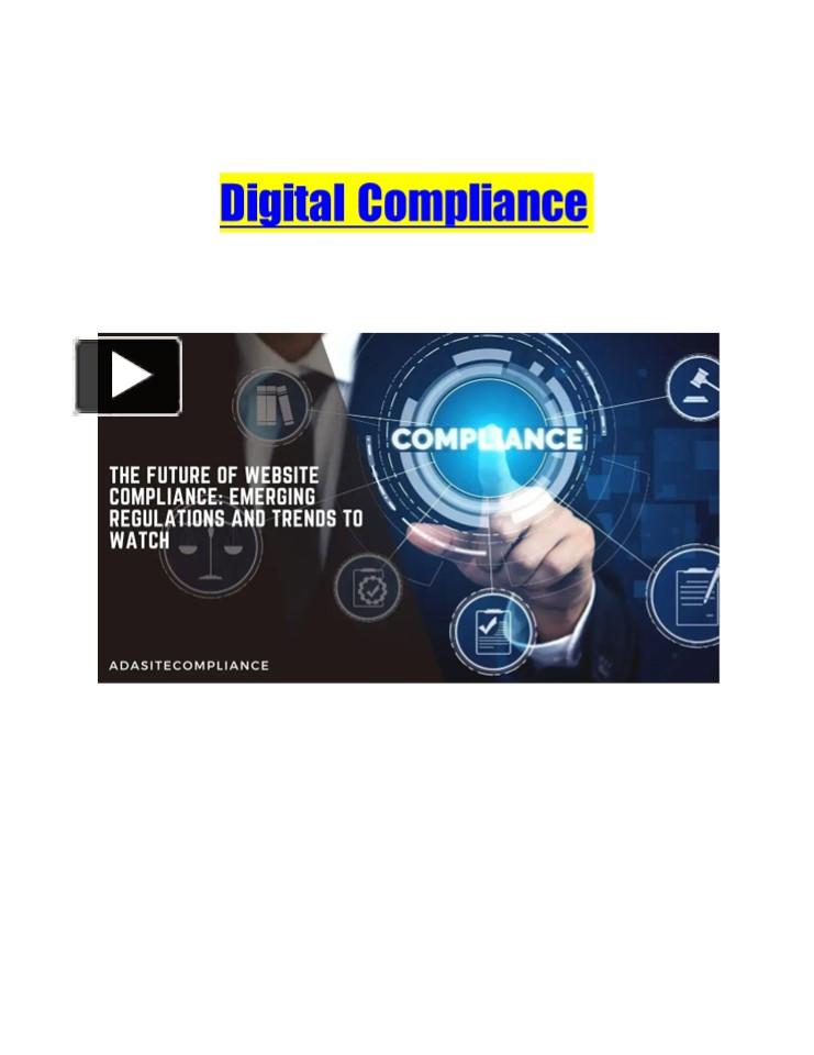 PPT – Digital Compliance PowerPoint presentation | free to download ...