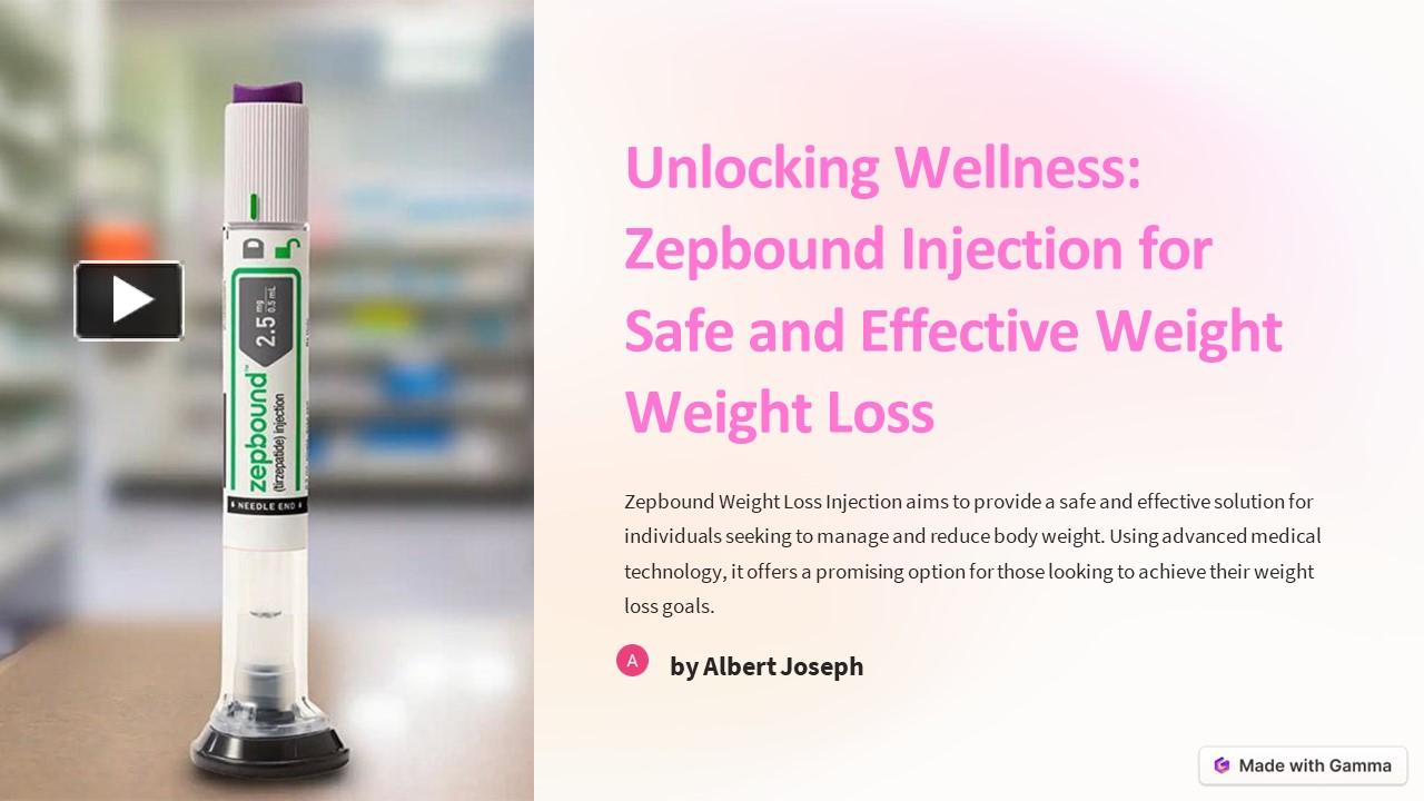 Unlocking Wellness: Zepbound Injection for Safe and Effective Weight ...