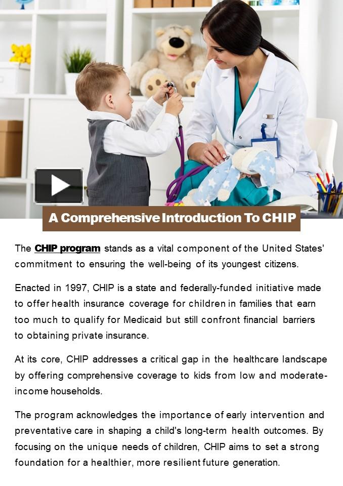 A Comprehensive Introduction To CHIP presentation | free to download