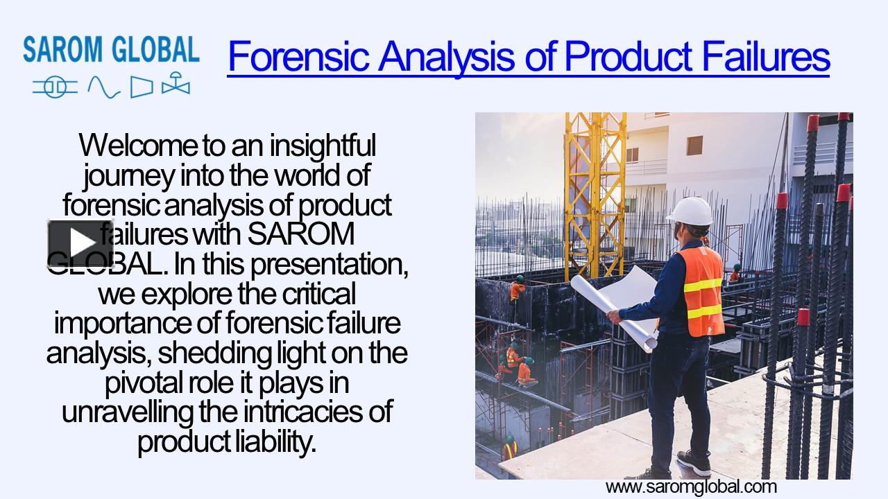 PPT – Forensic Analysis of Product Failures PowerPoint presentation ...