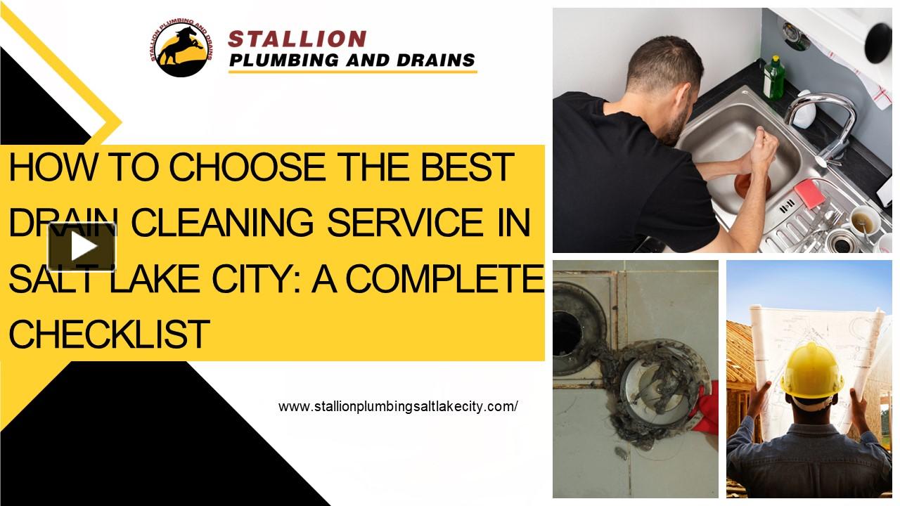 PPT – How to Choose the Best Drain Cleaning Service in Salt Lake City ...