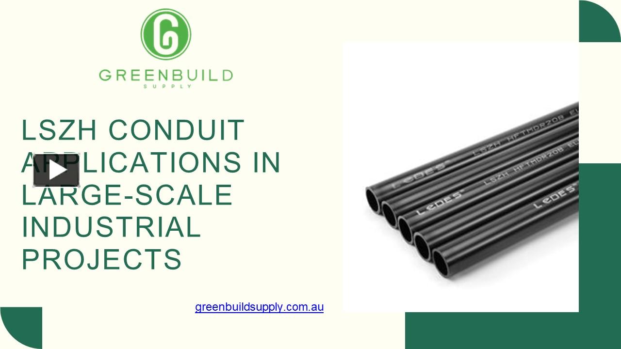 LSZH Conduit Applications in Large-Scale Industrial Projects ...
