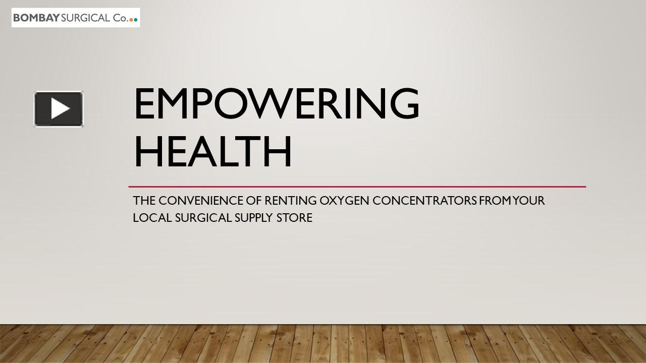 PPT – Empowering Health PowerPoint presentation | free to download - id ...