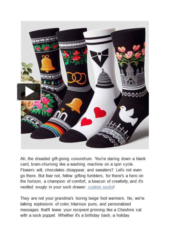 The Ultimate Guide to Gifting Custom Socks presentation | free to download