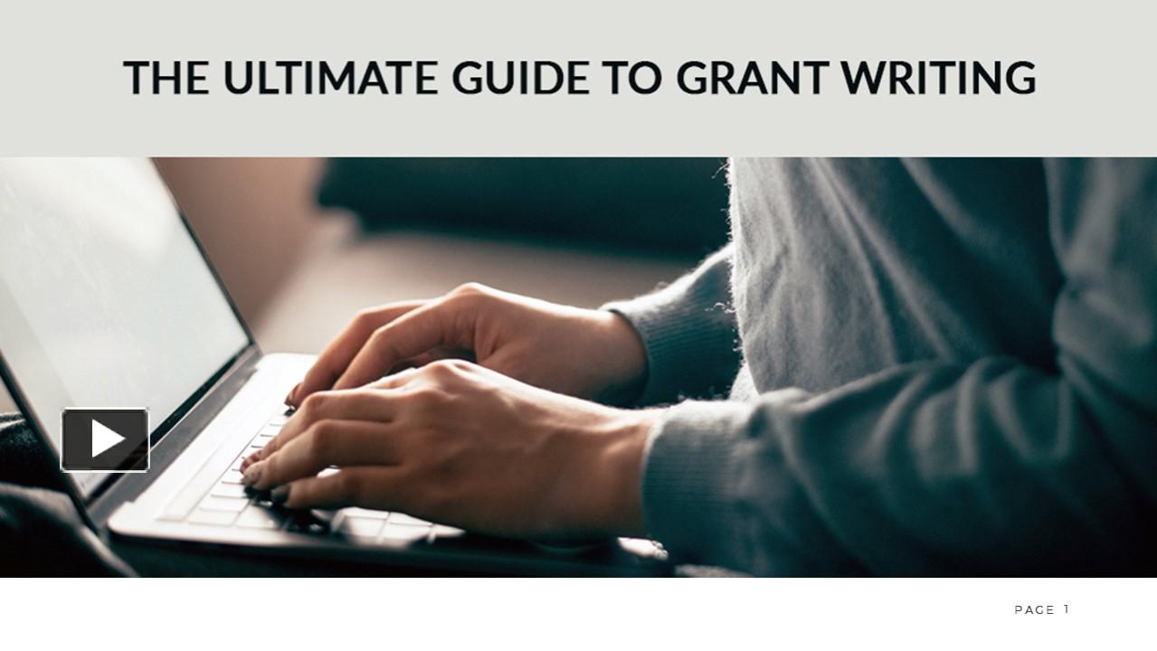 PPT – The Ultimate Guide to Grant Writing PowerPoint presentation ...