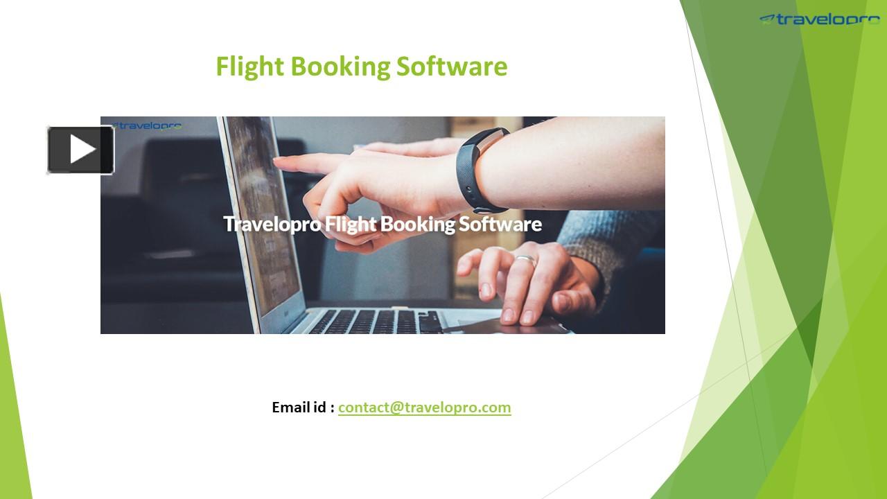 PPT – Flight Booking Software PowerPoint presentation | free to ...