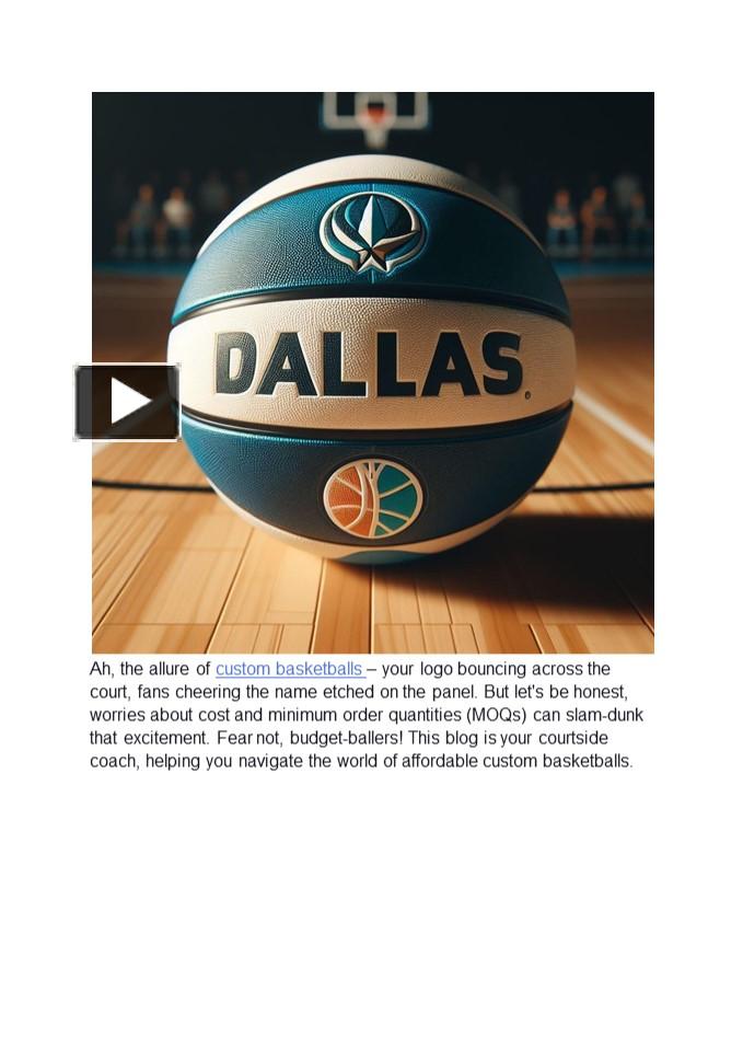 PPT – A Ball for Every Budget: Cost-Effective Options and Minimum Order ...