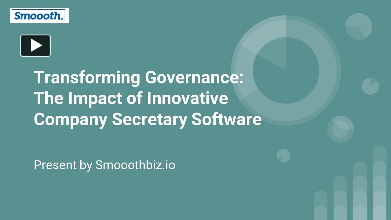 Transforming Governance: The Impact of Innovative Company Secretary ...