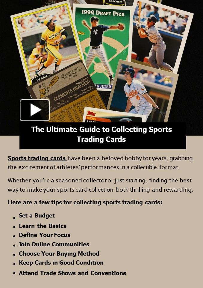 PPT – The Ultimate Guide to Collecting Sports Trading Cards PowerPoint ...