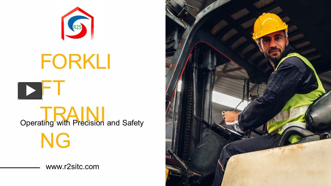 Safe Handling, Smart Moving: R2SITC's Forklift Operator Training (1 ...