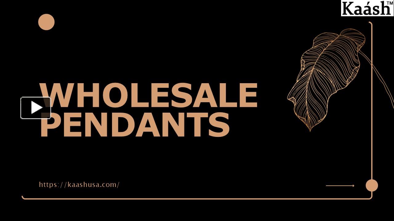 PPT – Wholesale Pendant Collection PowerPoint presentation | free to ...