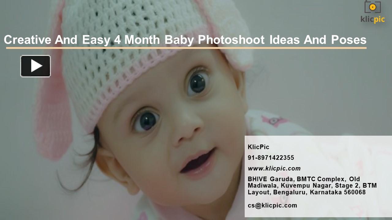 PPT – Creative And Easy 4 Month Baby Photoshoot Ideas And Poses ...