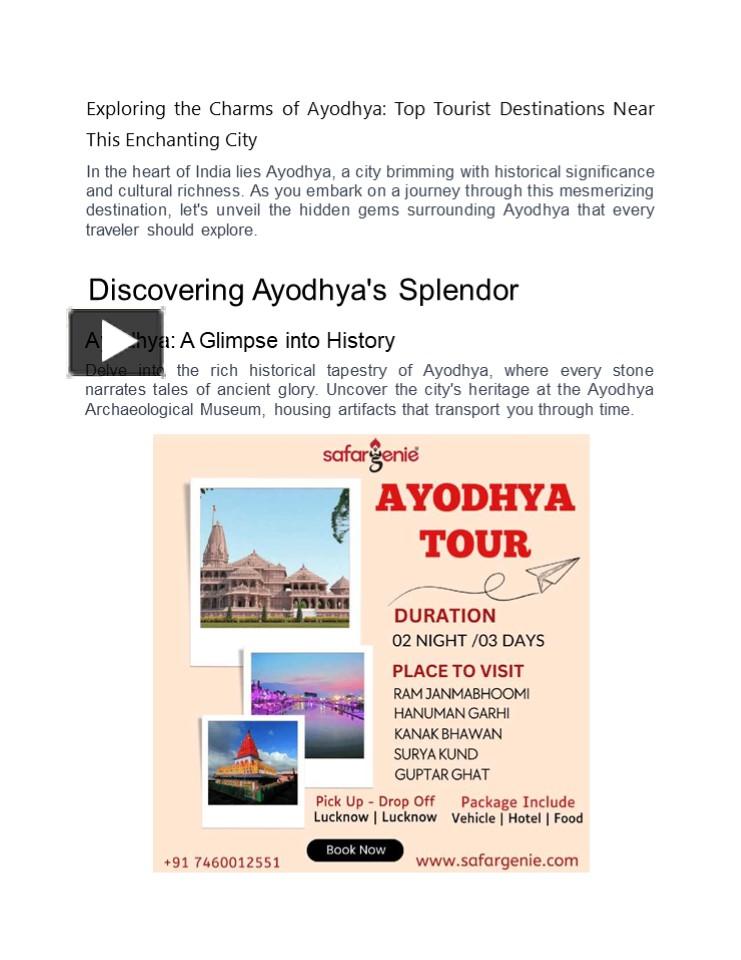 PPT – Exploring the Charms of Ayodhya: Top Tourist Destinations Near ...